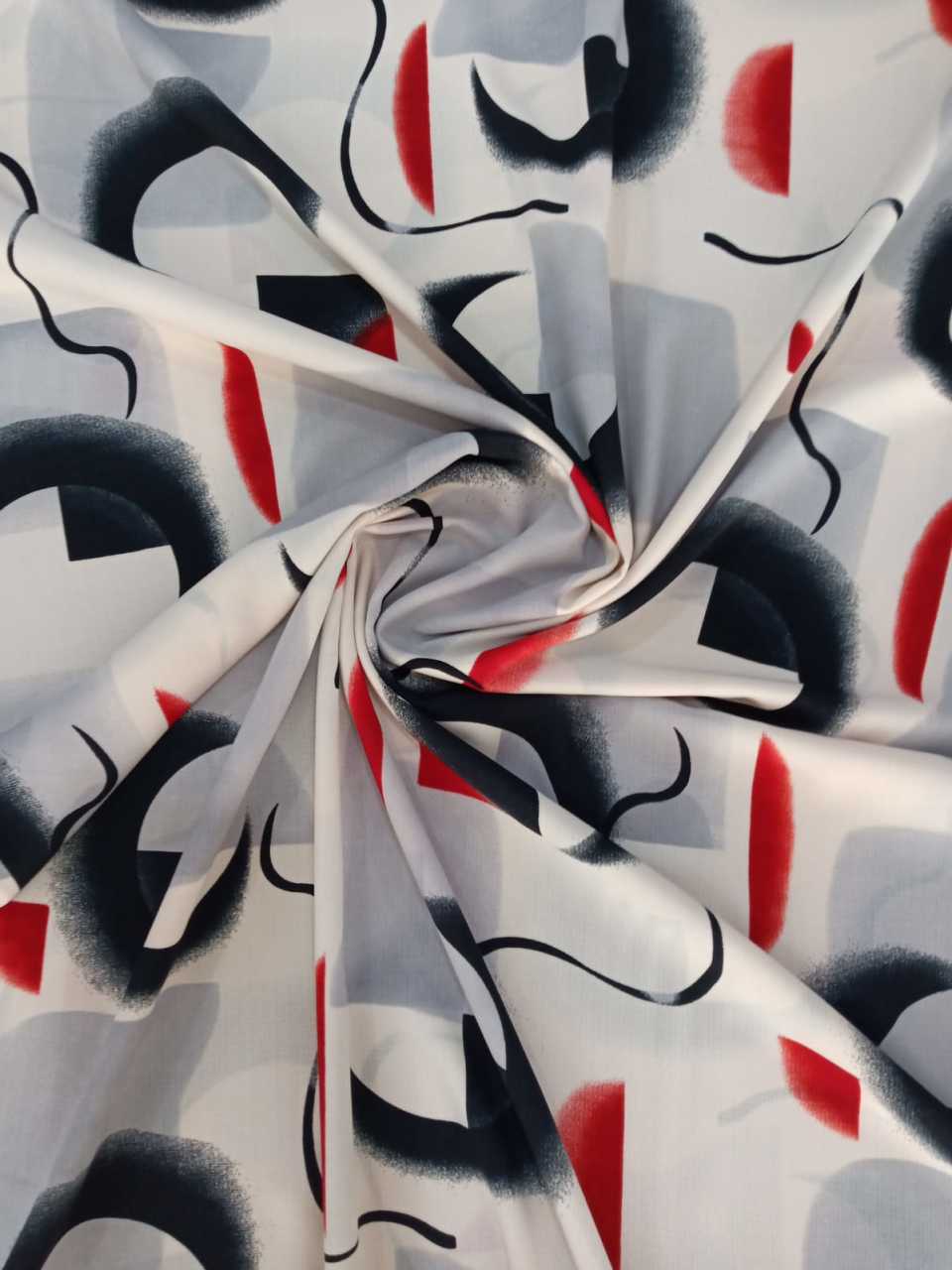 Geometrik Liza Kumaş Gri - 1 Metre 150,00 TL